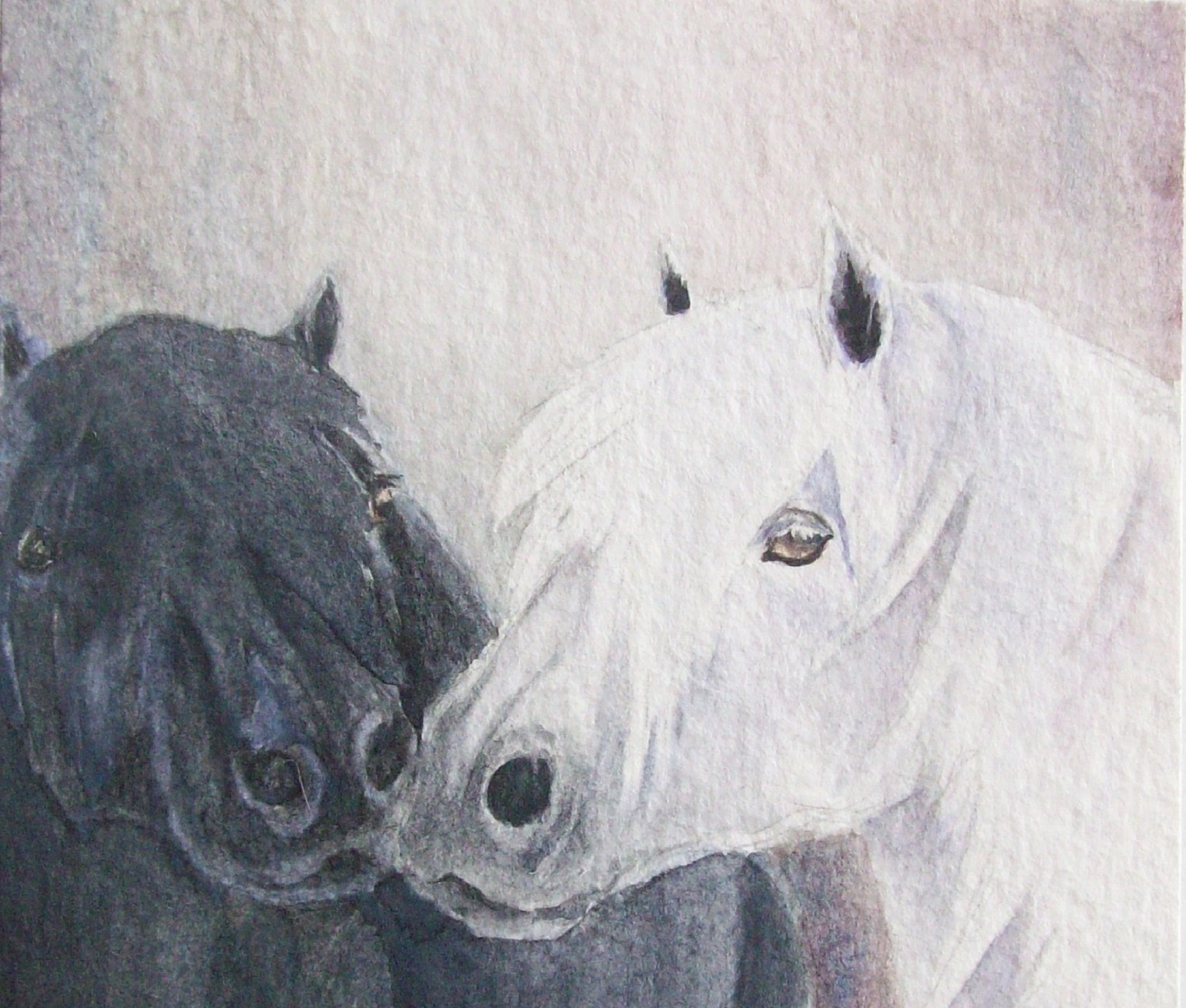 The Pony Set: Pony Kiss | Laurel Anne Equine Art